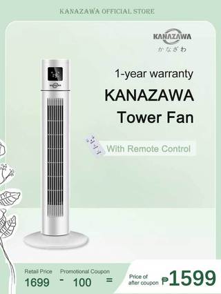 KANAZAWA Electric Tower Fan With Remote Control Touch Screen | Shopee ...