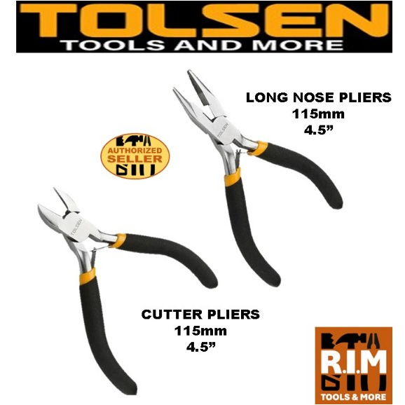 TOLSEN Mini Long Nose and Cutter Pliers Tools (Heavy Duty) (Easy to ...
