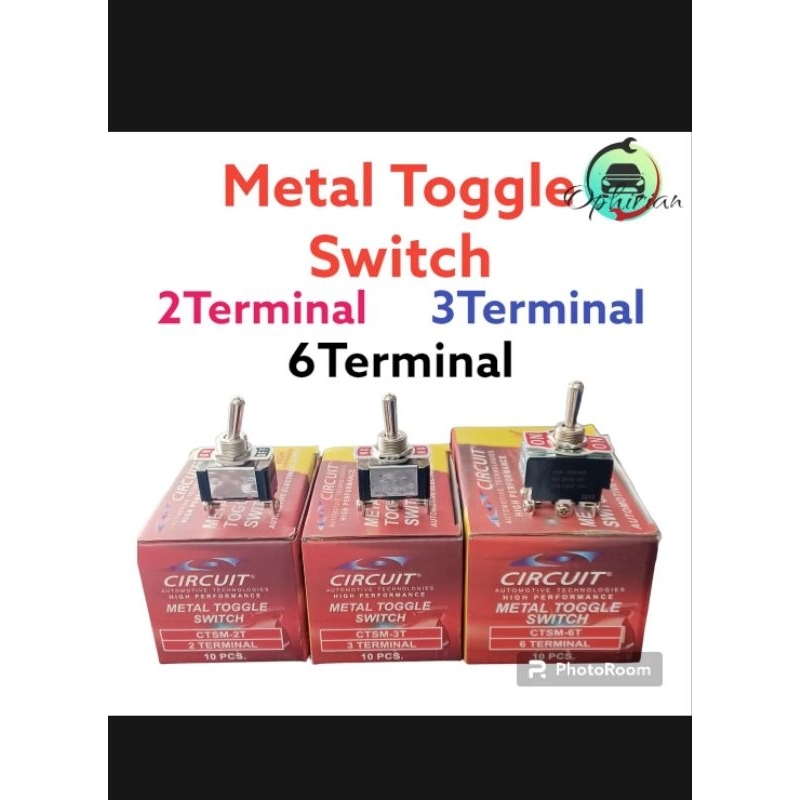 Metal Toggle switch 2T/3T/6Terminal Circuit (price is for 1pc) | Shopee ...