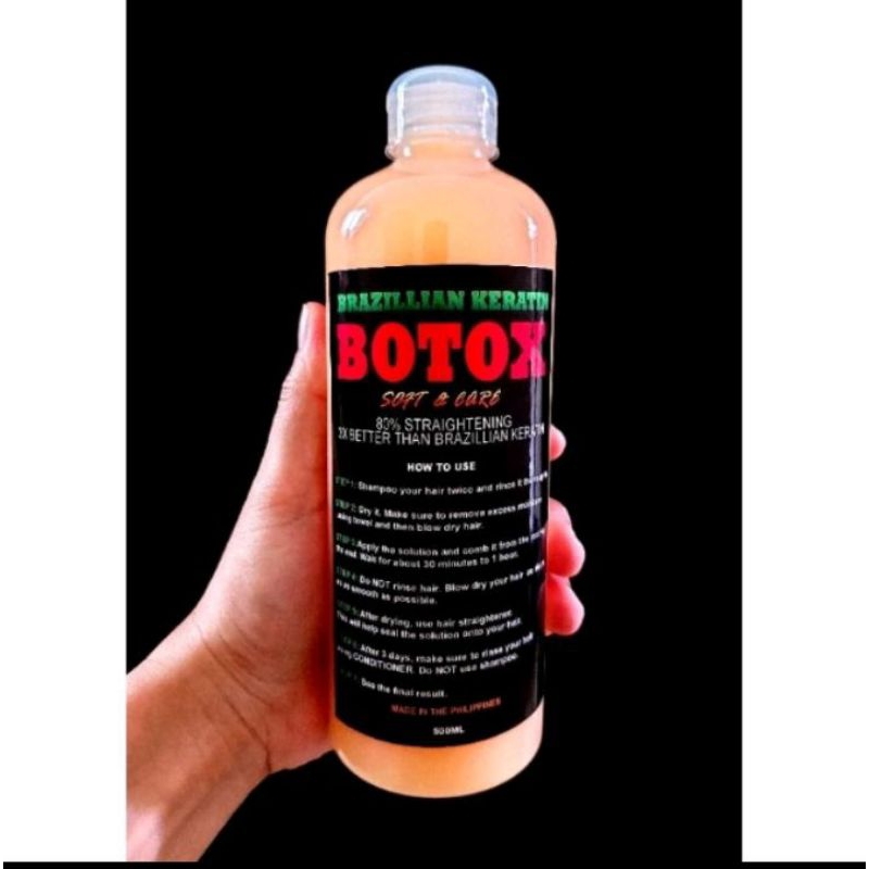 500ml soft&care Brazilian Botox| keratin hair treatment with straight ...