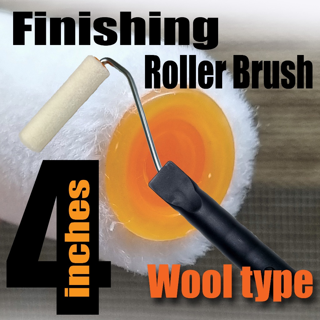 4 inches Super Wool Fine Finishing Wool Type Paint Roller Brush High ...