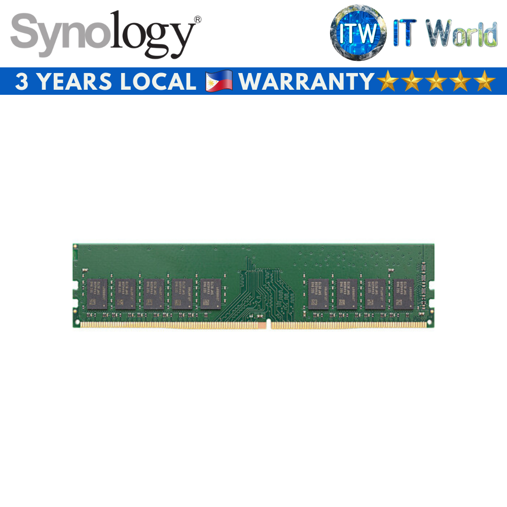 Synology 8GB DDR4 1.2V ECC U-DIMM RAM Memory Module (SY-D4EU01-8G ...