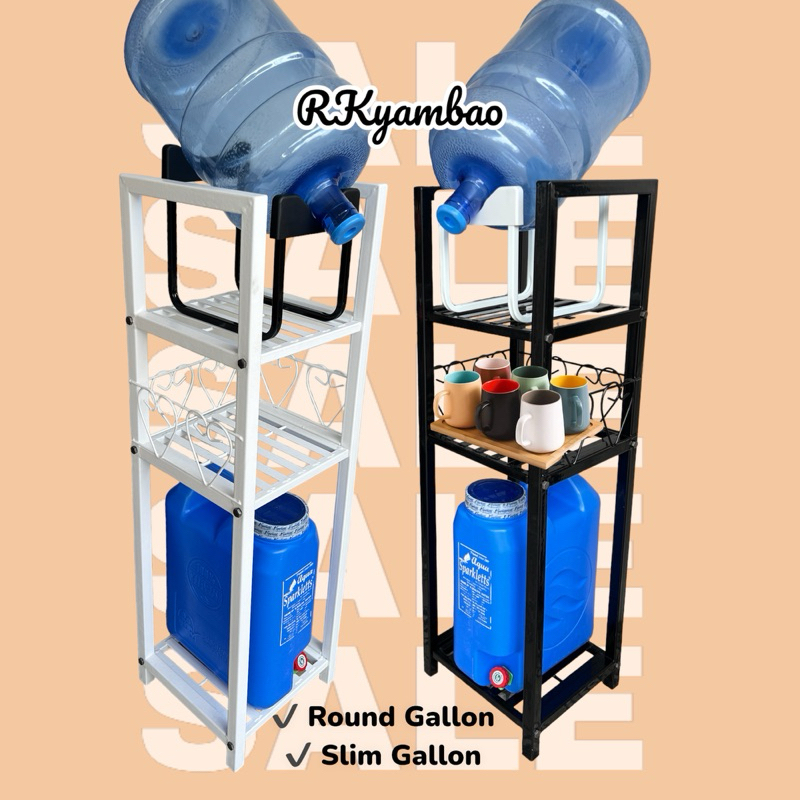 Mineral Water Rack Stand - For Slim|Round Gallons / RKyambao | Shopee ...