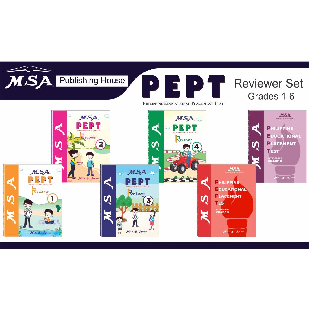 MSA Philippine Educational Placement Test (PEPT) Reviewer Set Grades 1 ...