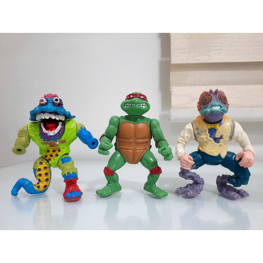 Vintage TMNT 1989 Wyrm, 2013 Raphael, 1988 Baxter Teenage Mutant Ninja ...