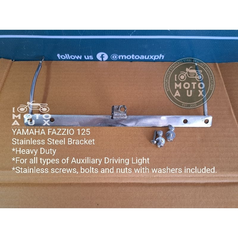 Fazzio 125 Stainless Mini Driving Light Bracket Heavy Duty | Shopee ...