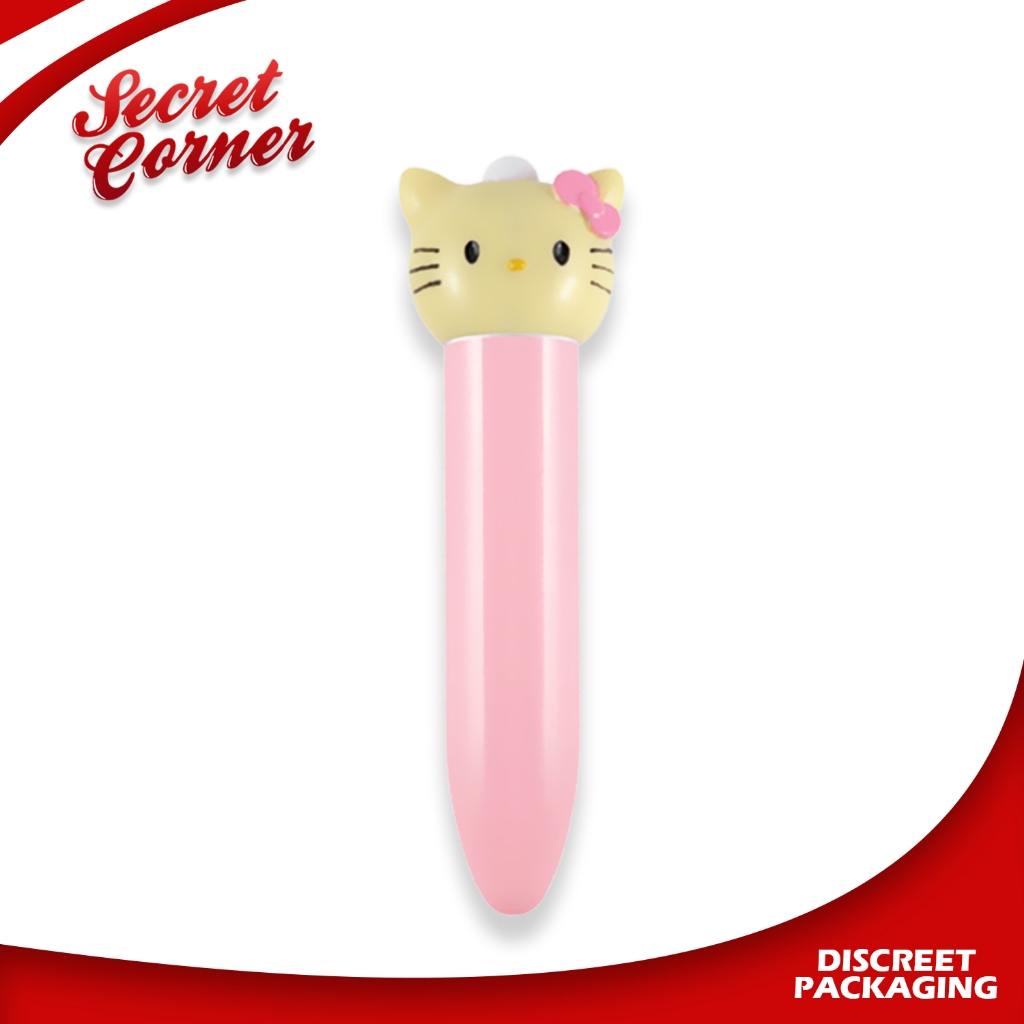 Secret Corner Eve Hello Kitty 7 Speed Medium Dildo Vibrator G Spot Sex