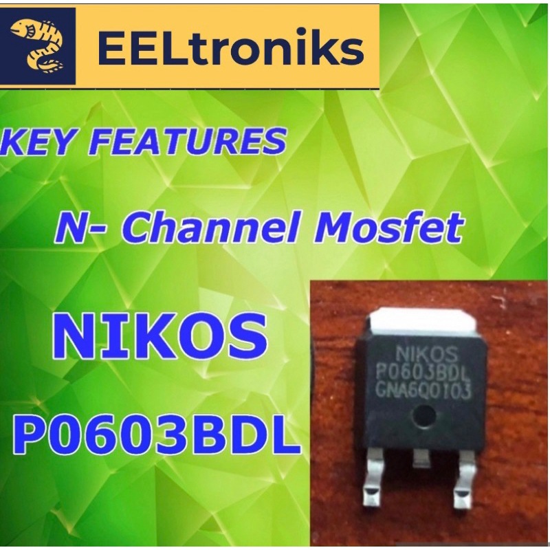NIKOS P0603BDL N-CHANNEL MOSFET ORIGINAL | Shopee Philippines