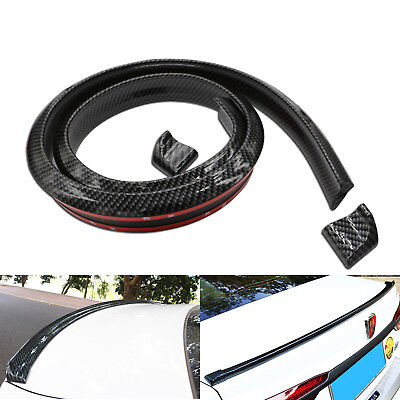 CPA 4.5cmx137cm Samurai Universal Carbon Fiber Rubber Duck Tail Rear ...
