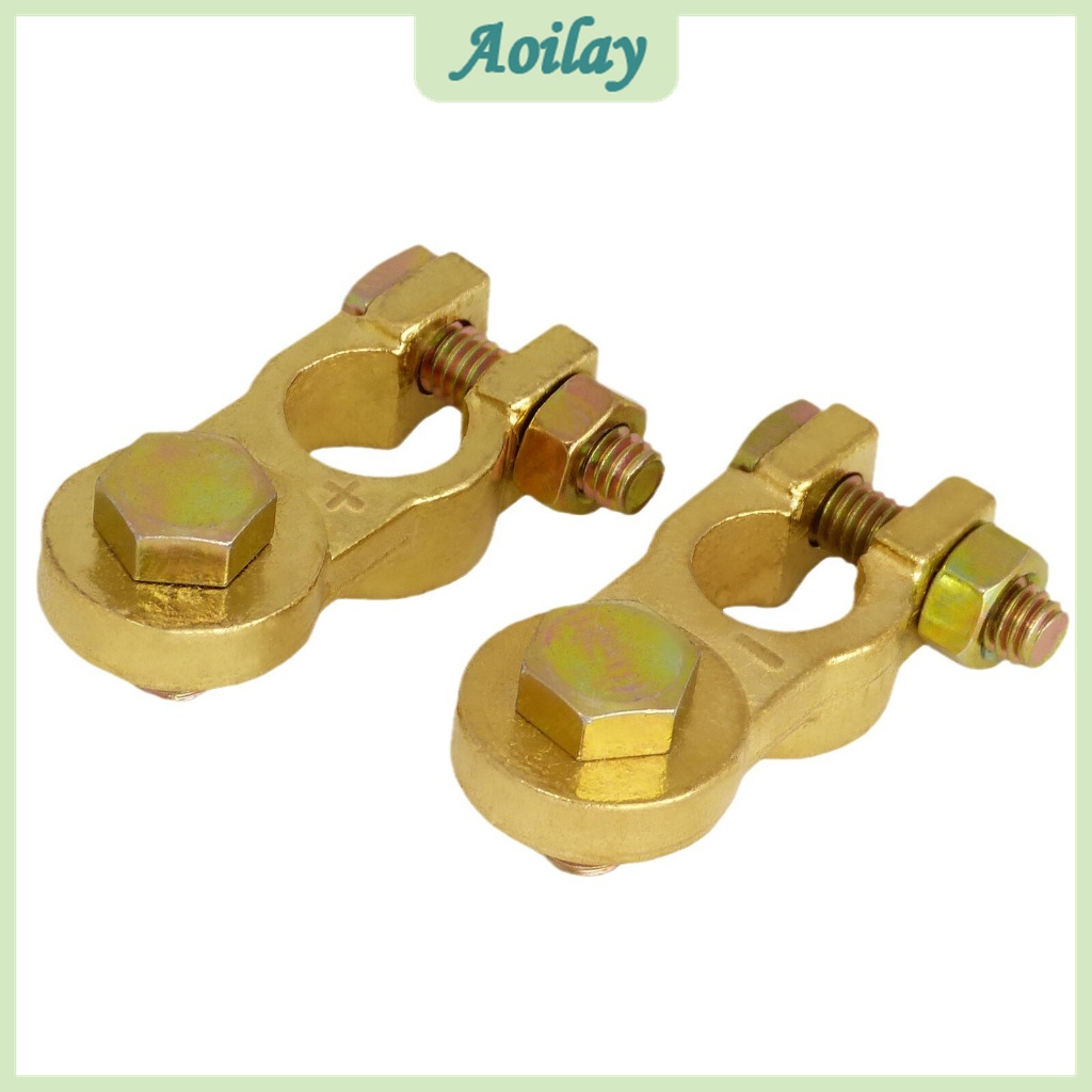 1Pair Car Battery Terminal Connectors 17mm Battery Terminal Clips Solid ...