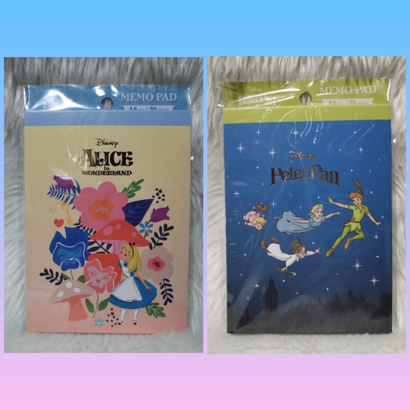 Disney license Alice in wonderland Peter pan memo pad | Shopee Philippines