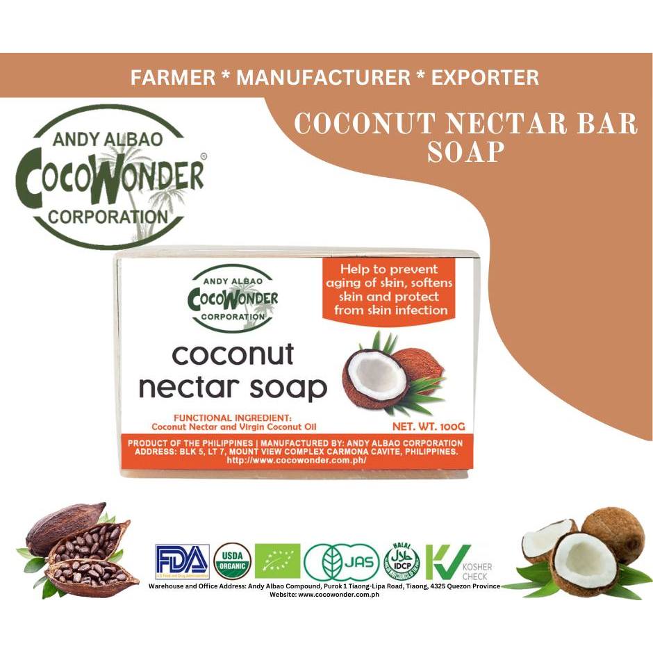 CocoWonder, COCONUT NECTAR SOAP - Made of Organic Virgin Coconut Oil & Coconut Nectar Sap ...