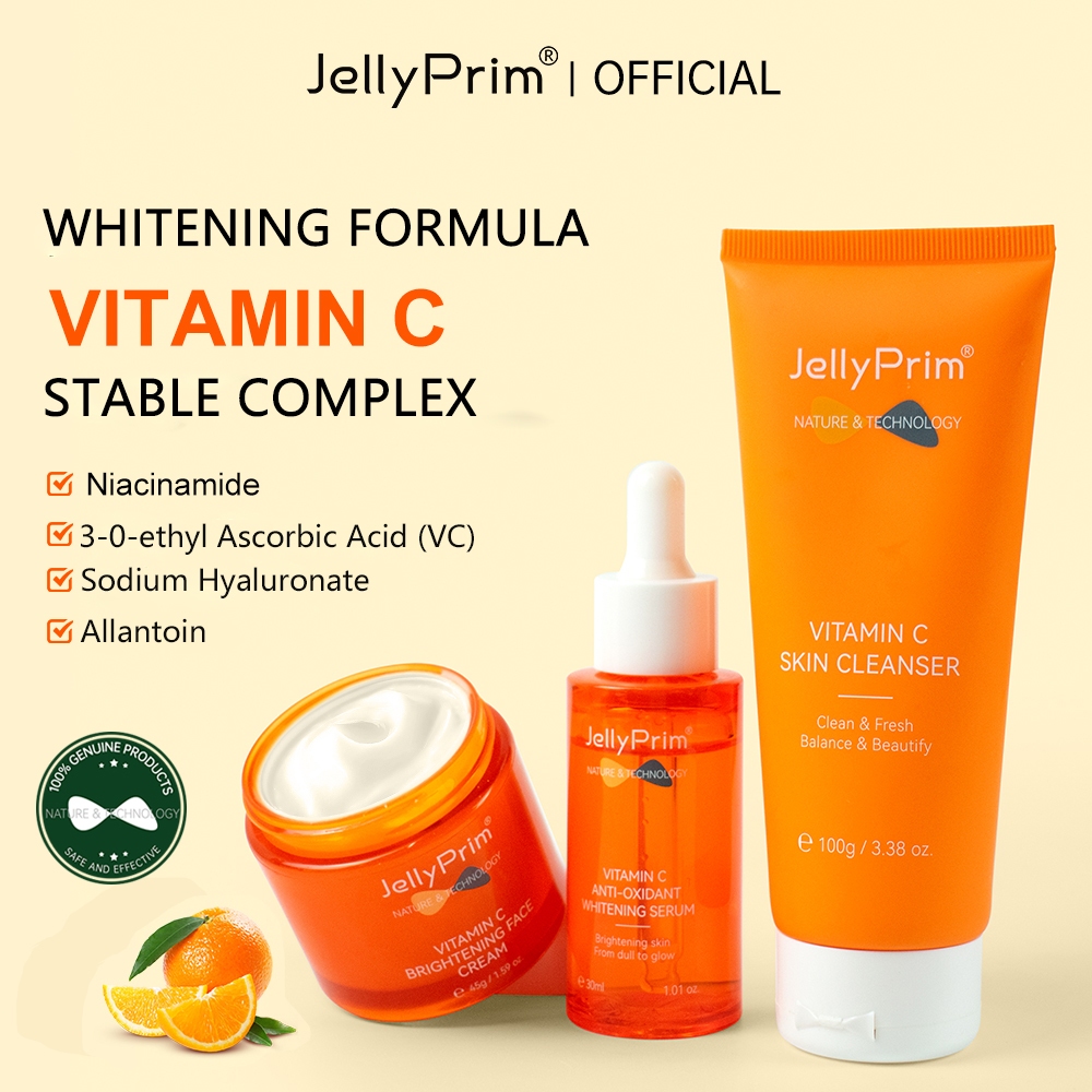 JellyPrim Vitamin C Whitening Facial Moisturizer Melasma Dark Spots ...