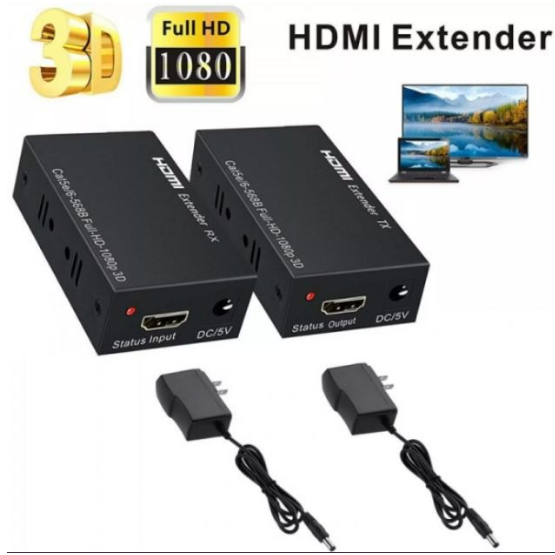HDMI Extender 60M Extension CAT5e/6 1080P Full HD Signal with Deep ...