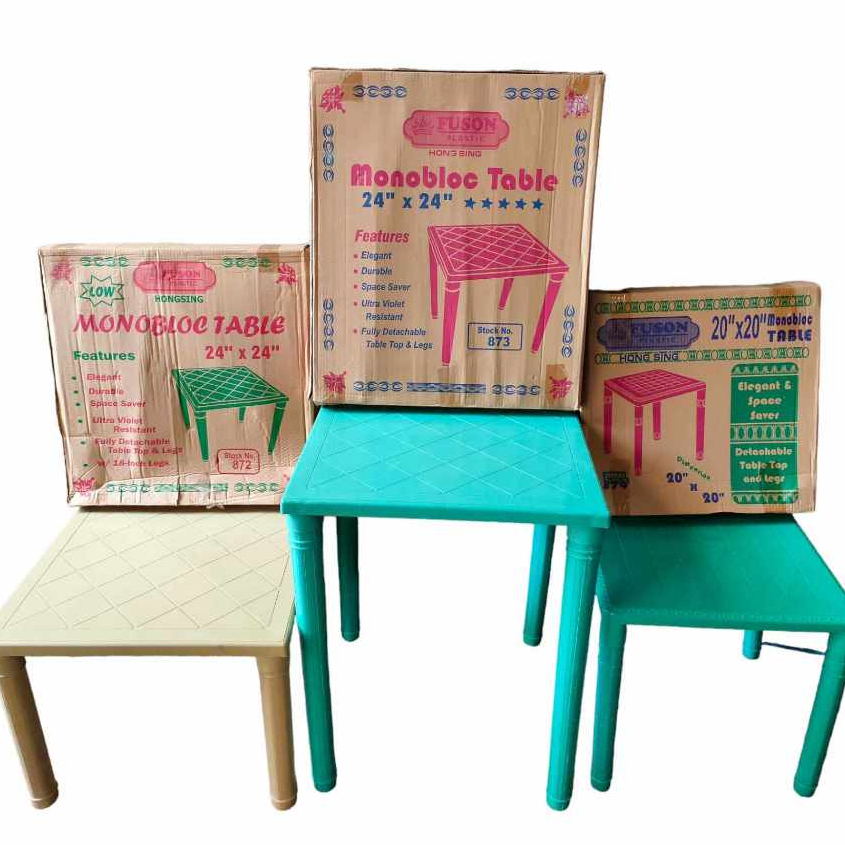 MONOBLOCK TABLE (HIGH LEGS and LOW LEGS) (RANDOM COLOR) 872/873/874 ...