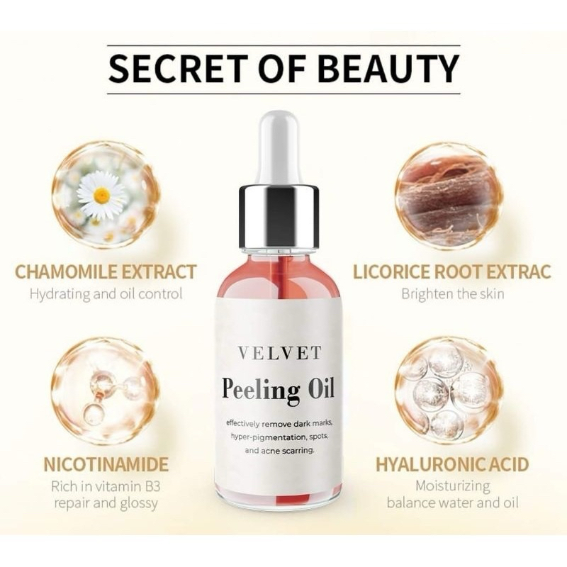 Velvet Peeling oil (secret of beauty) | Shopee Philippines
