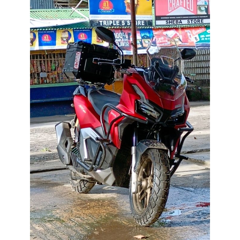 HONDA ADV 160 CRASHGUARD HALF DESIGN(heavy-duty)powder coated | Shopee Philippines