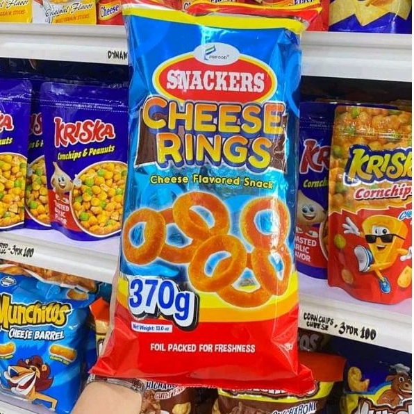 SNACKERS CHEESE RINGS (370g) SNACKS | Shopee Philippines