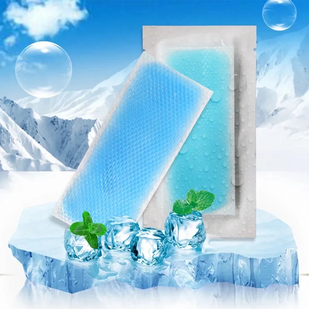 Cooling Patch Fruit Flavor Ice Solid Color Health Care Cooling Gel Mat ...