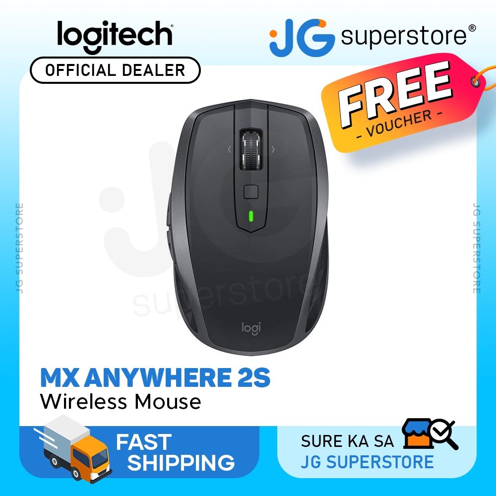 Logitech MX Anywhere 2S Wireless Mouse Dual Mode Cross Control Bluetooth w/ Unifying USB ...