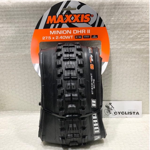 MAXXIS MINION DHR II 27.5/29x2.40WT 3C/MAXXGRIP/TR/DH CASING Folding Tire(Sold Per Piece ...