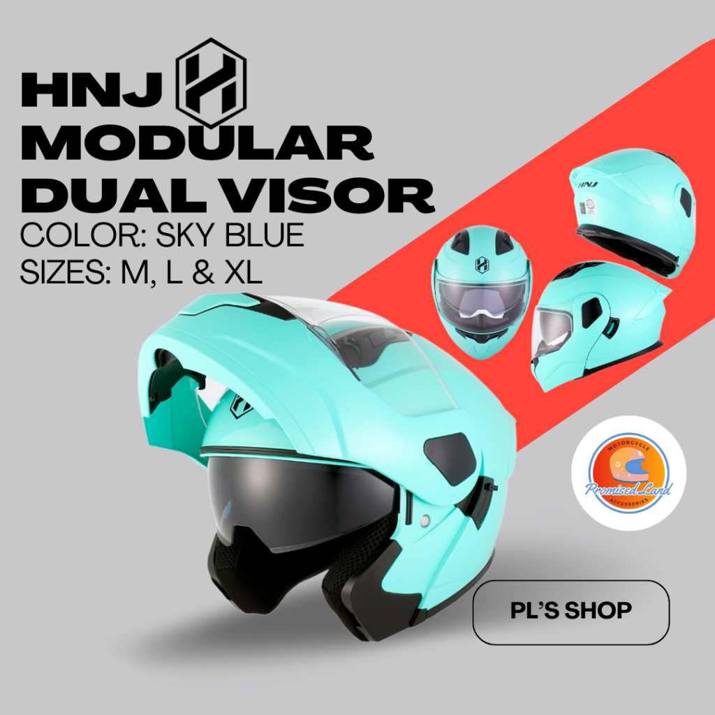 MODULAR DUAL VISOR HNJ HELMET- 937 | Shopee Philippines