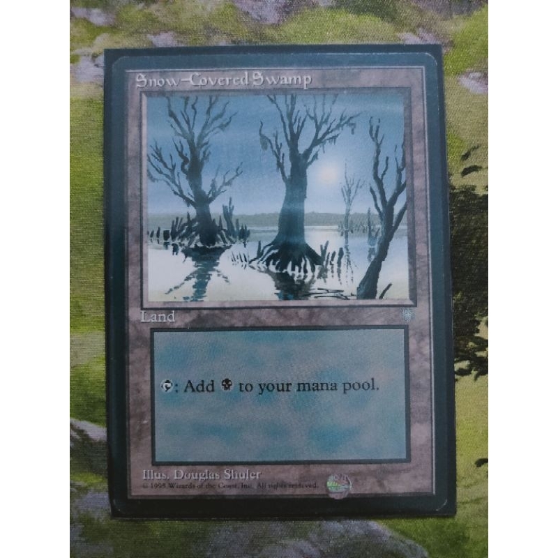 MTG - Snow-Covered Swamp - ICE AGE | Shopee Philippines