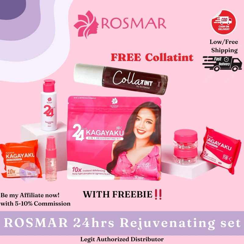 ROSMAR 24Hrs Rejuvenating Set(NEW PACK) with FREE COLLATINT | Shopee ...