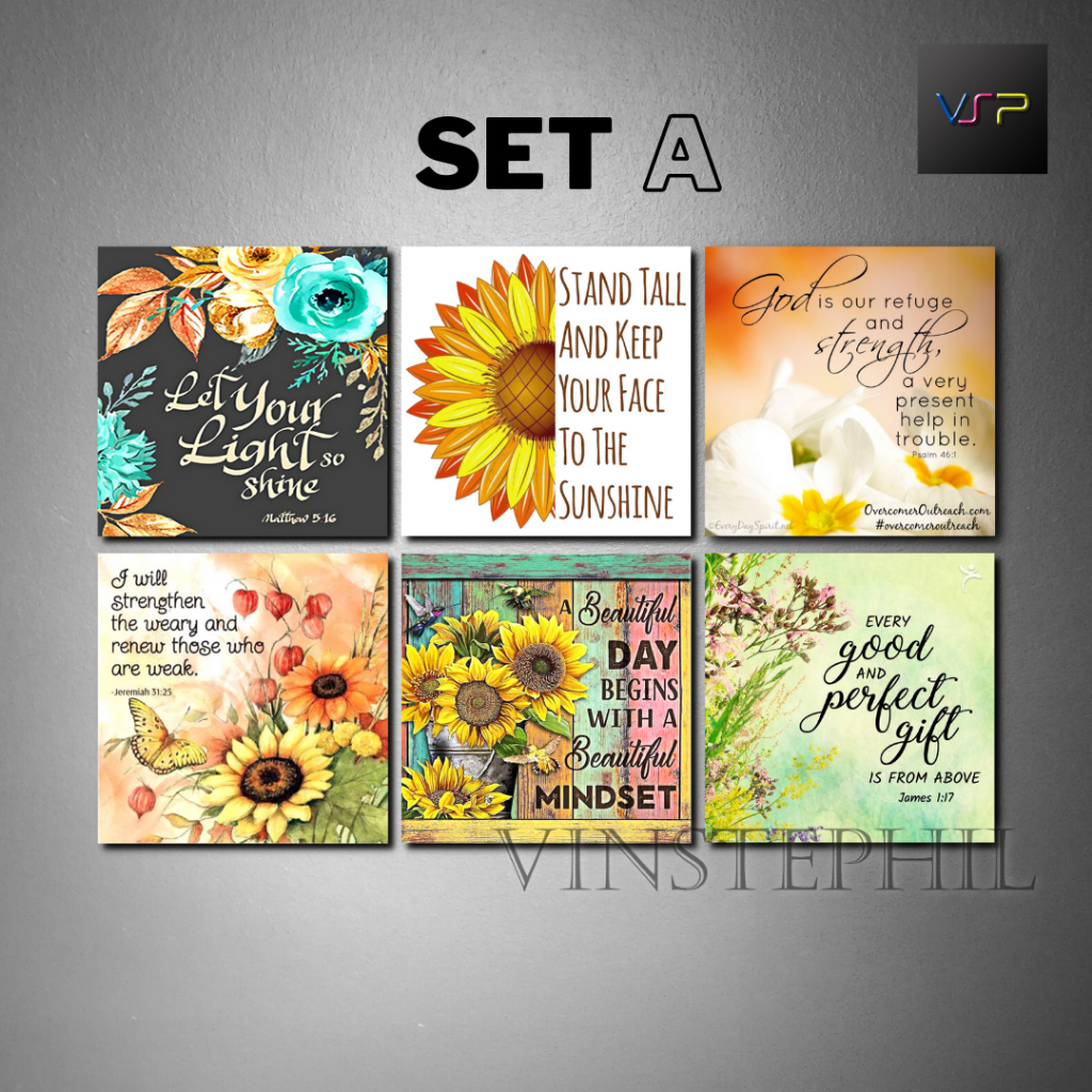 6 pcs Decorative Ref Magnet/ Fridge Magnet (BIBLICAL/INSPIRATIONAL) 5.5 ...