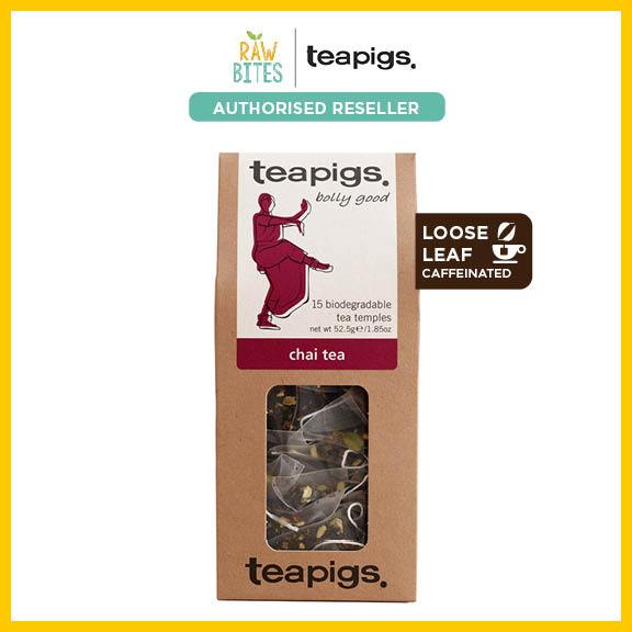 Teapigs Chai Herbal Tea 52g/15 tea temples (Caffeinated, Gluten Free ...