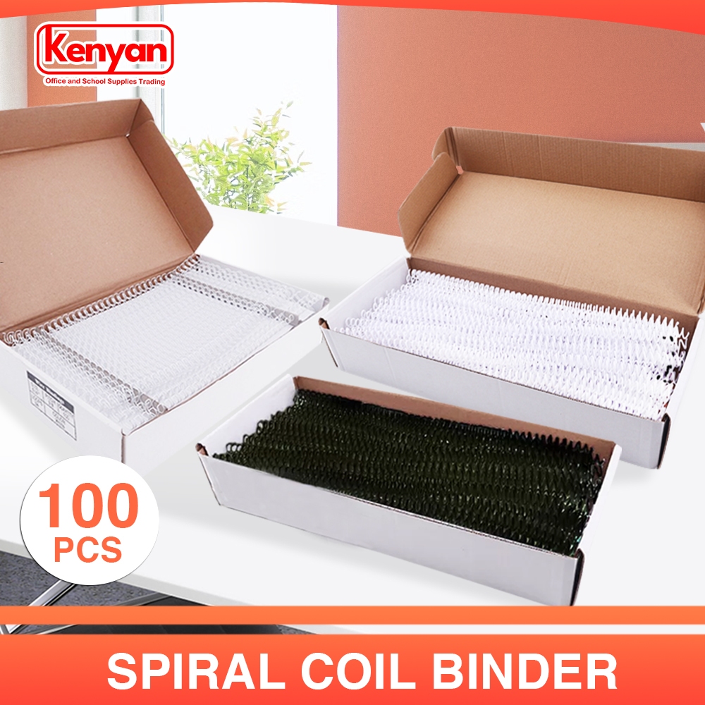 Plastic Spiral Binder Ring for 46 Holes A4 Notebook (100 pcs) | Shopee ...