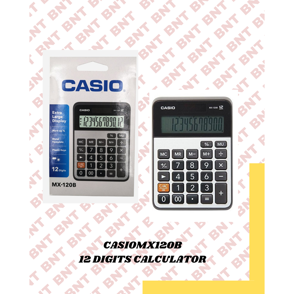 CASIO MX 120B CALCULATOR 12DIGITS 100%ORIGINAL | Shopee Philippines