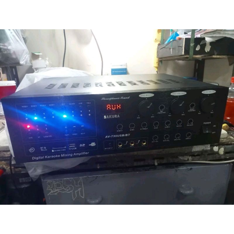 Sakura AV-735 Stereo Mixing Amplifier | Shopee Philippines