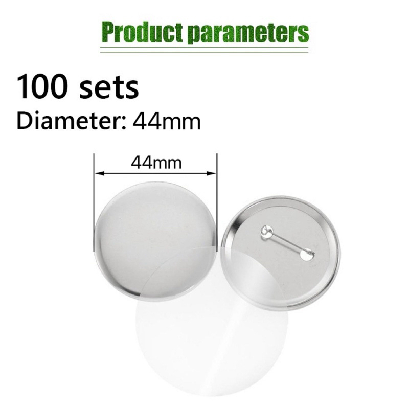 Button Pin 37mm Sets or 32 44 58mm (100pcs) Badge material Badge ...