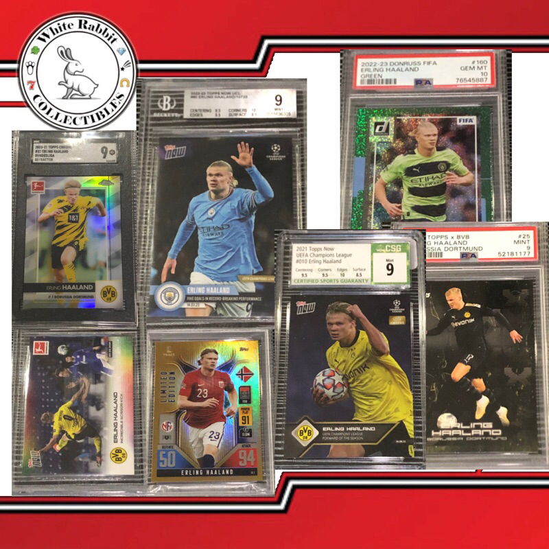 UCL EPL Pick your Erling Haaland GRADED CARDS Manchester City Borussia Dortmund Norway | Shopee ...