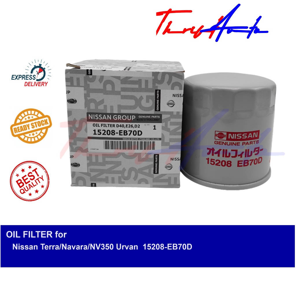 Oil Filter for Nissan Terra / Nissan Navara /Nissan NV350 Urvan - 15208 ...