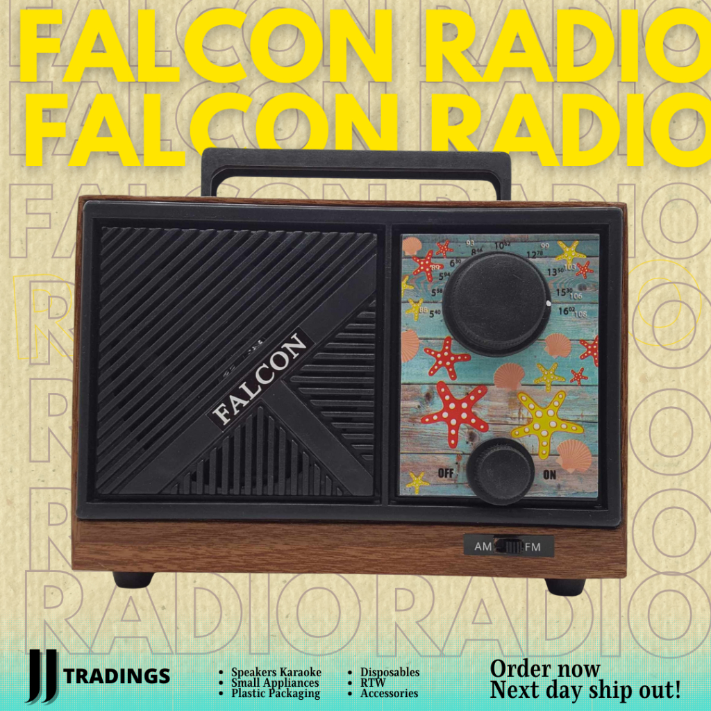 Falcon Radio AM/FM Radio AC/DC Locally Made Battery Operated Plug and ...