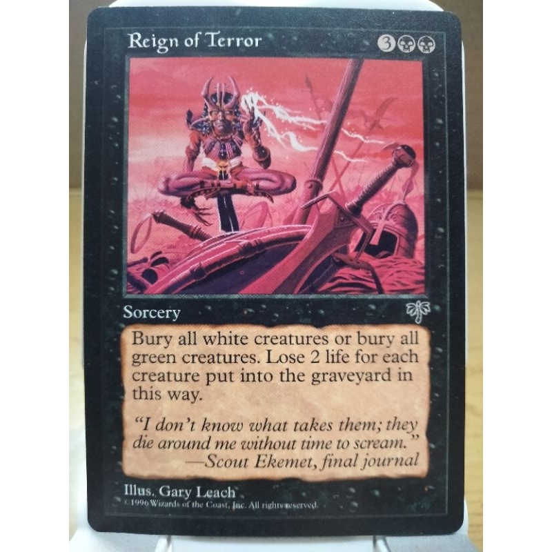 Magic: The Gathering(MTG) Card Reign Of Terror Mirage | Shopee Philippines