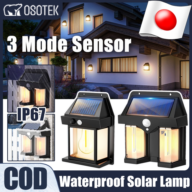 LED Solar Wall Lamp Light Waterproof Outdoor Motion Sensor Intelligent ...