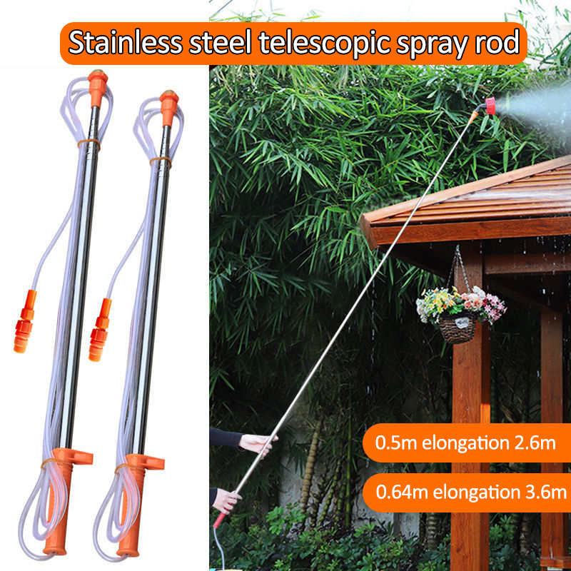 3.6m Retractable Manual Sprayer with Transparent Hose Rod Stainless ...