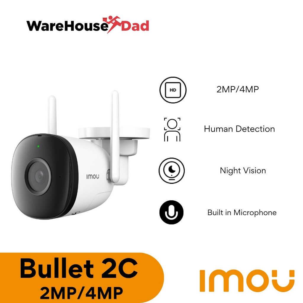 Imou Bullet 2C-D Outdoor Wi-Fi Security Camera | Shopee Philippines