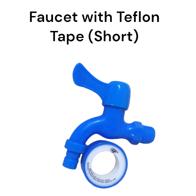 ½" PVC Faucet Plastic Water Faucet Outdoor/Indoor With/Without Hose ...