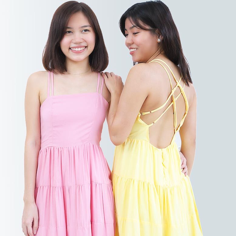 Hey Riley Palmer Fashionable and Stylish Backless Dress for Women (Pink ...