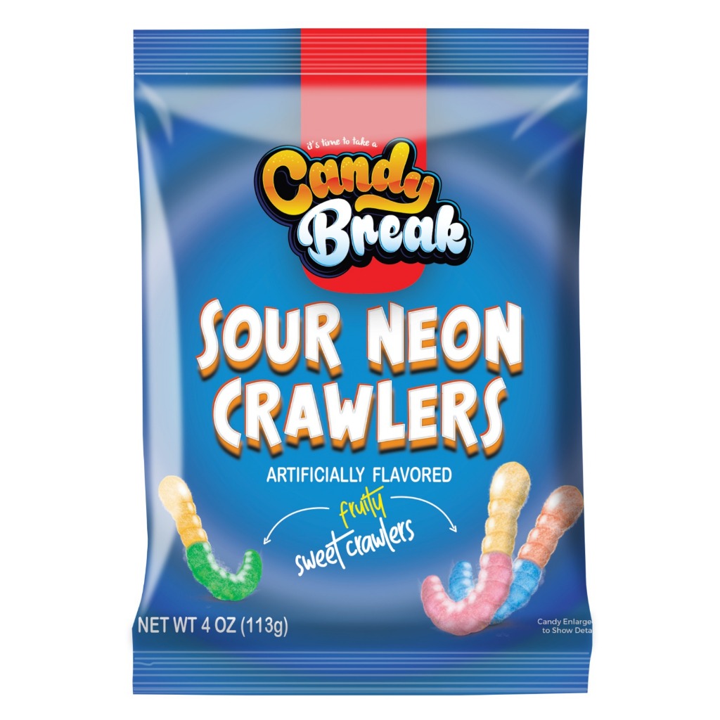 CANDY BREAK SOUR NEON CRAWLERS 113GM | Shopee Philippines