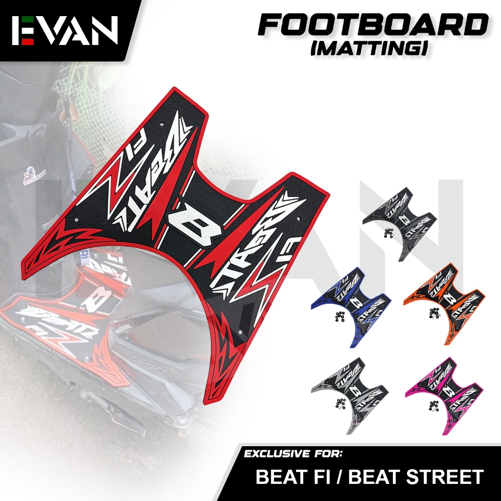 EVAN.PH Rubber Matting With Bolt For Beat FI / V1 / Beat Street ...