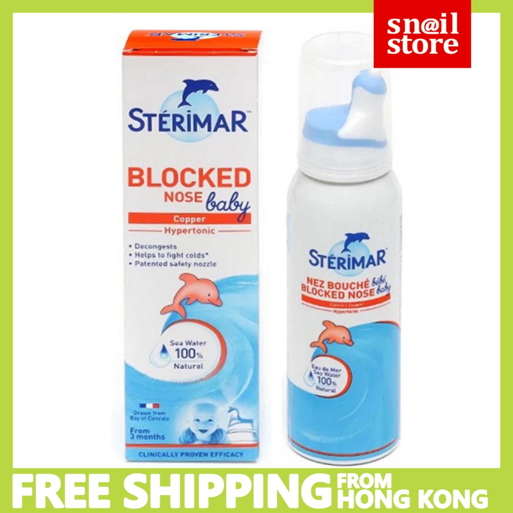 STERIMAR Blocked Nose for Baby Nasal Hygiene 100ml | Shopee Philippines