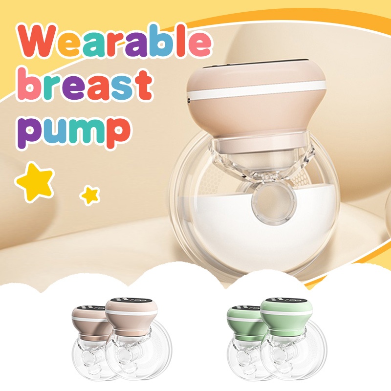 Nasusuot na electric breast pump, hands-free invisible all-in-one na ...