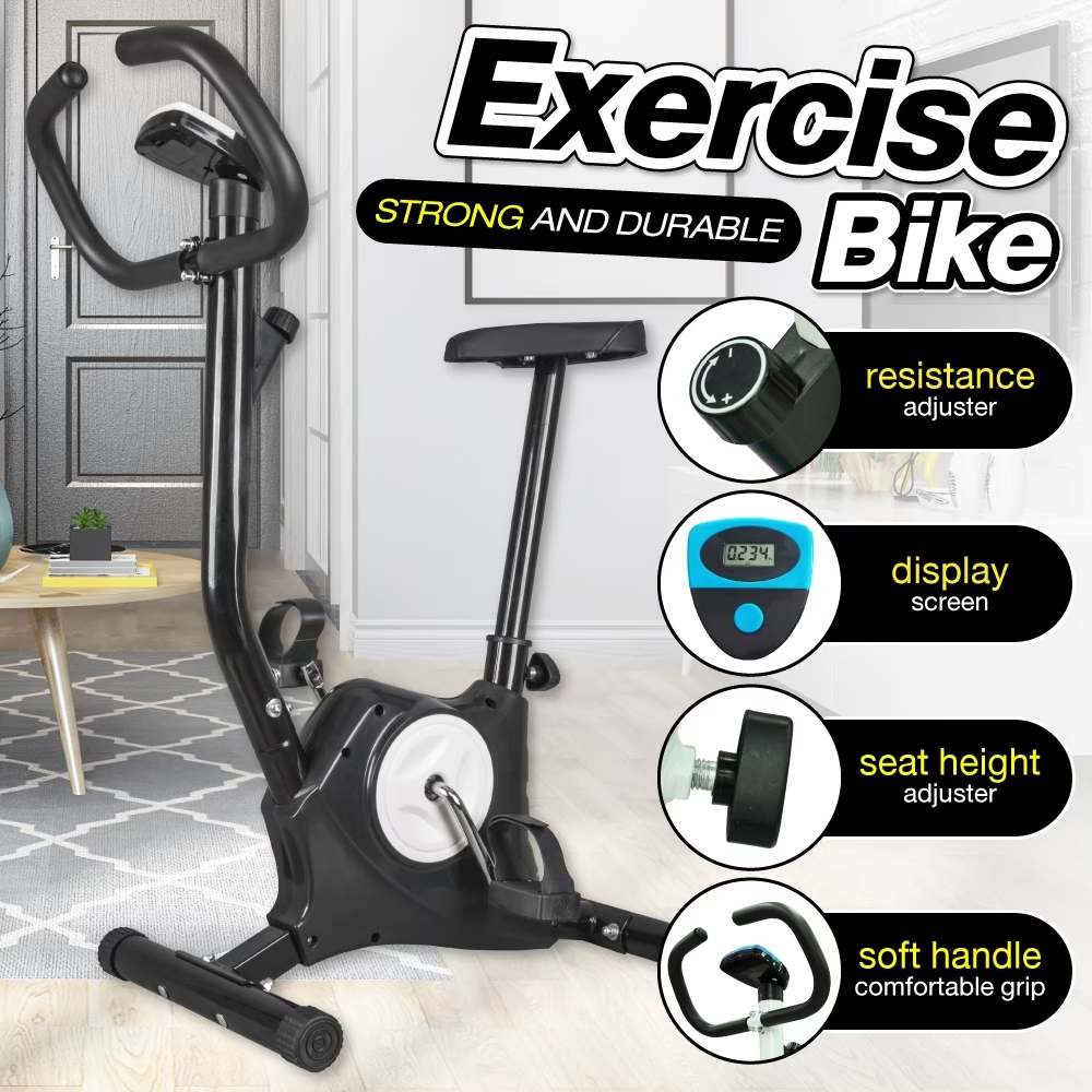 BG SPORT Indoor/Outdoor Upright Stationary Exercise Bike Household ...