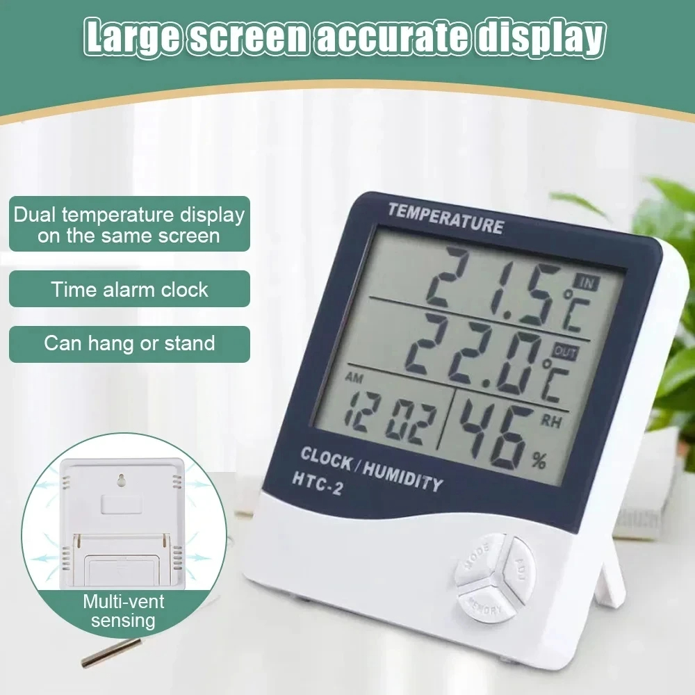 Indoor LCD electronic hygrometer, household thermometer, indoor and ...