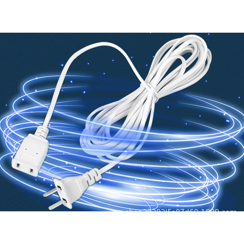 Two-Plug Power Extension Cord 3 Meter Power Cord Extension 2 Pin Dual ...